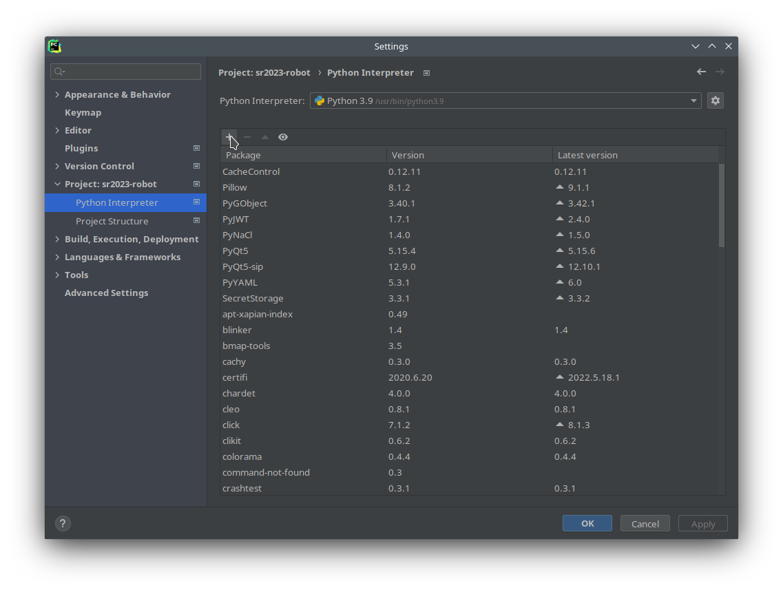 PyCharm Student Robotics